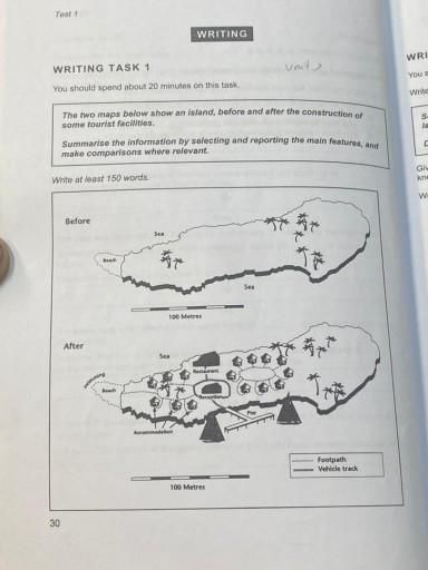 IELTS Academic Task 1 maps Topics 2025